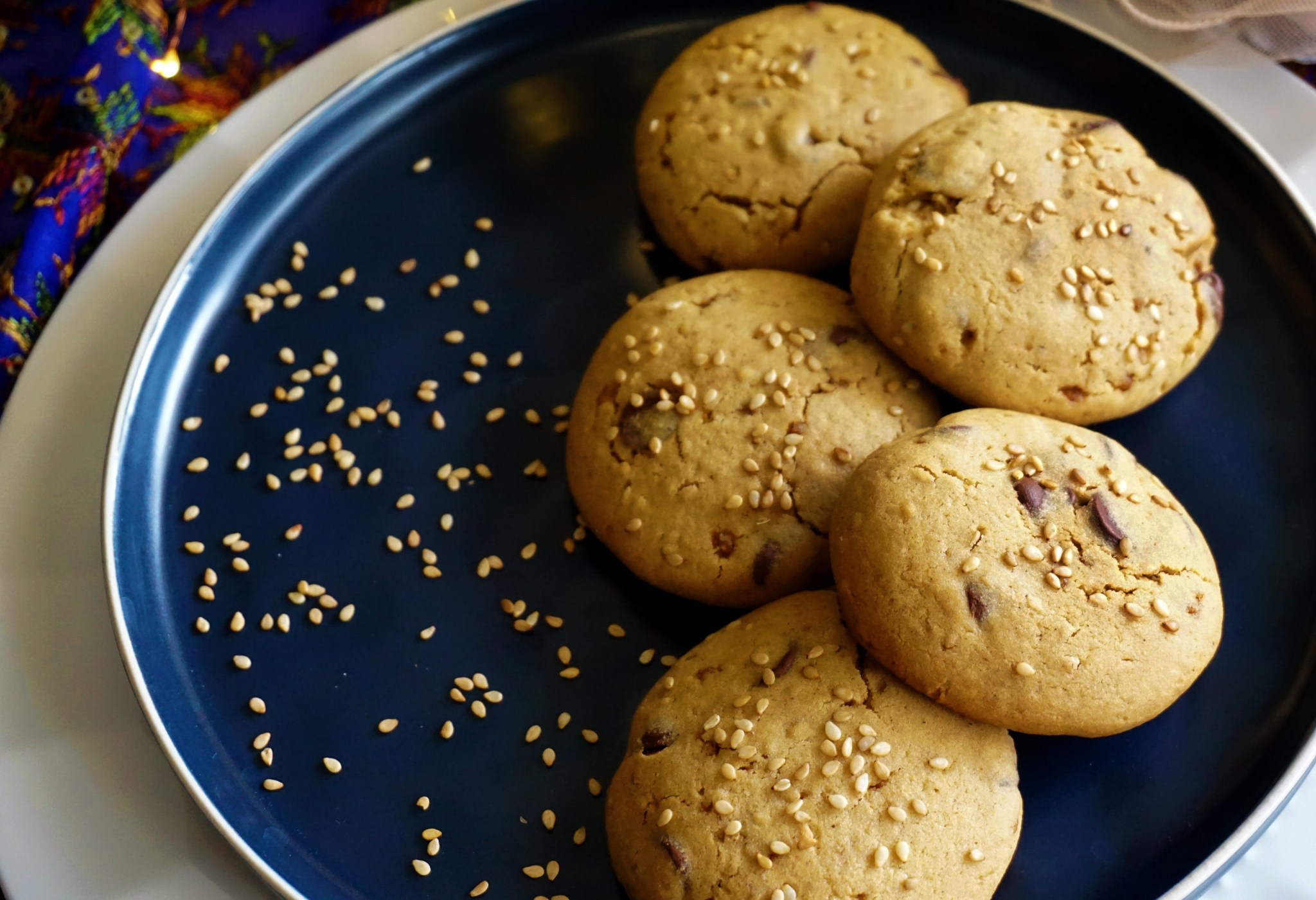 Sesame Jaggery Chocolate Chip Cookies | Til Gur Cookies - Live Laugh Love